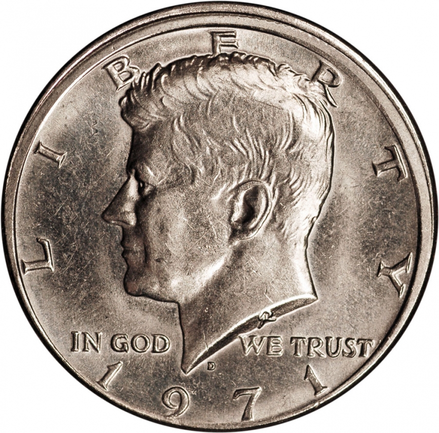 Error 0 50 1971 Kennedy 50c Half Dollar Misaligned Die Choice BU Error 0 50 1971 Kennedy 50c Half Dollar Misaligned Die Choice BU
