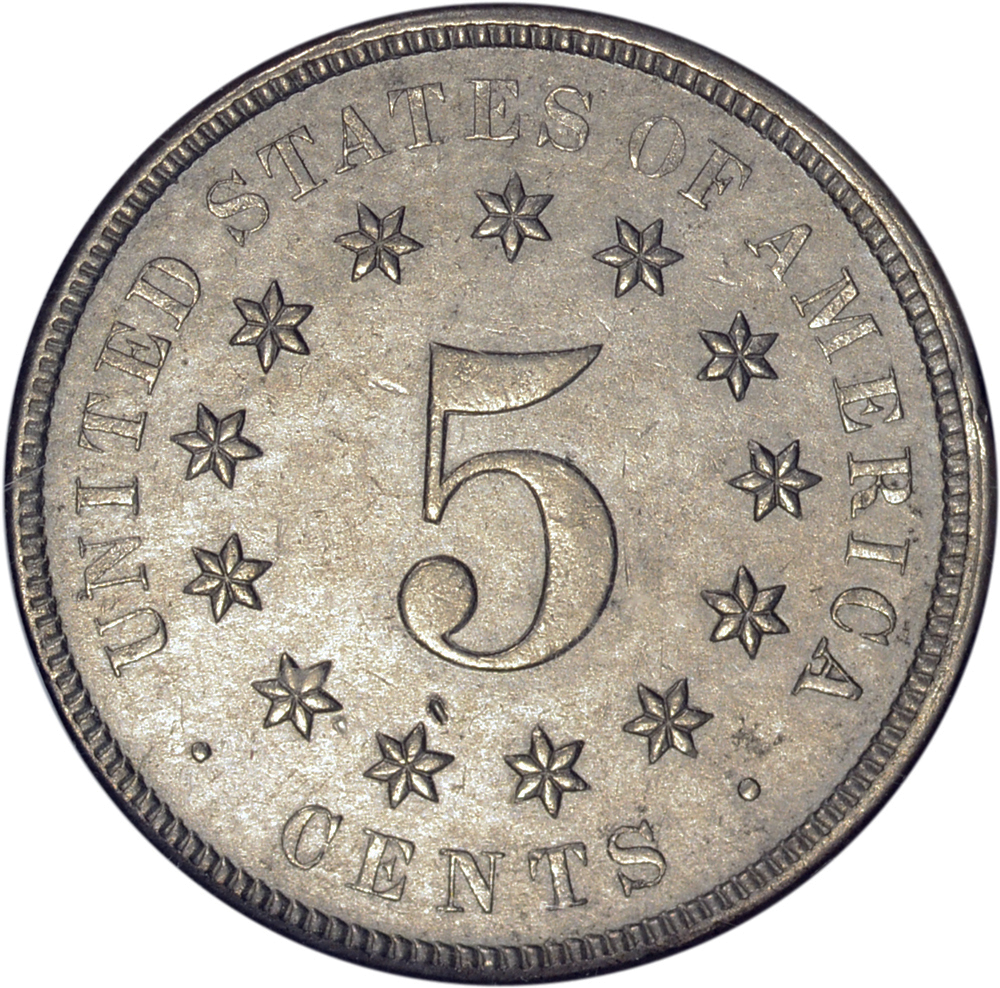Five Cents > Shield Nickels