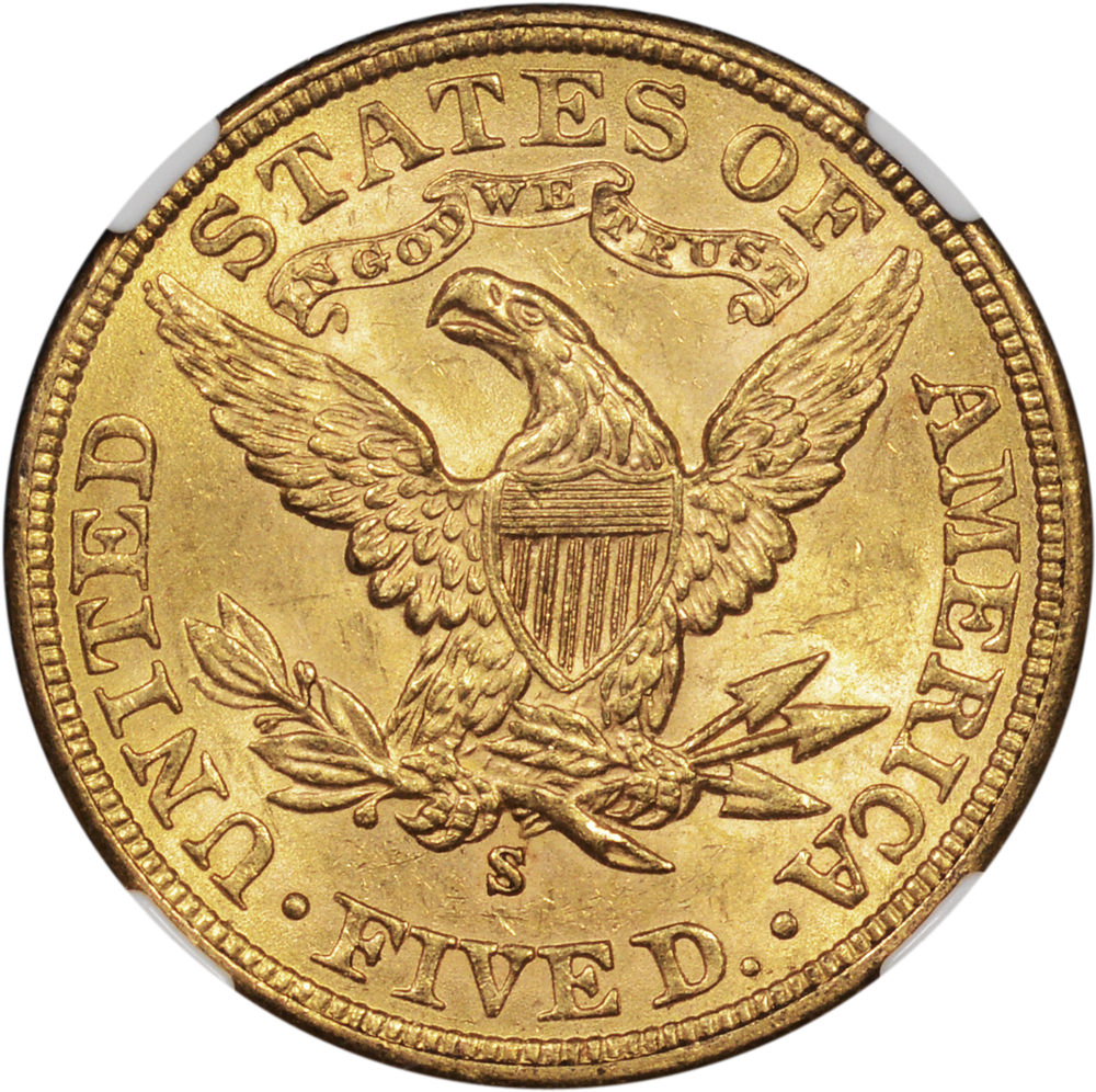 Gold > $5.00 Half Eagle